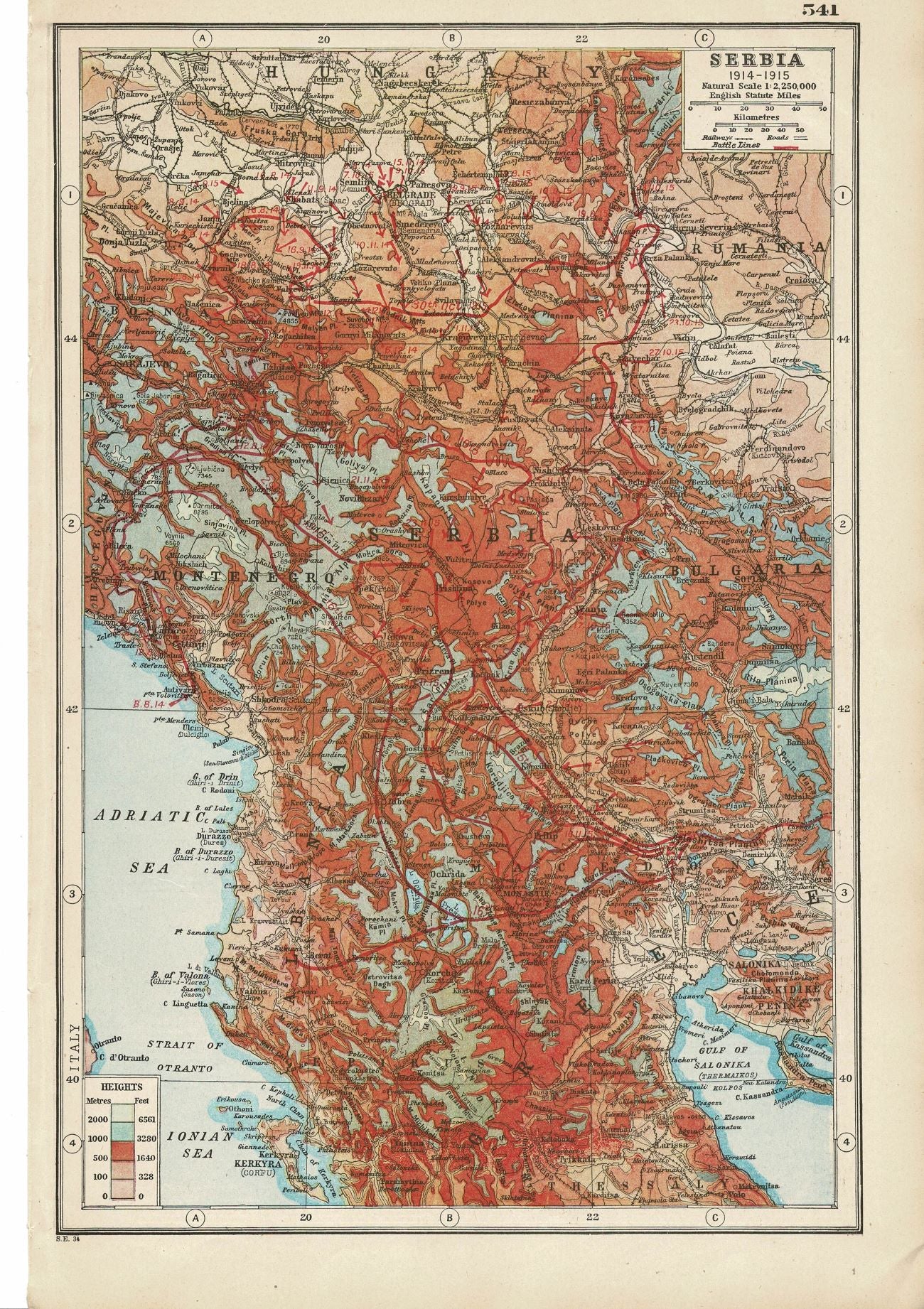 serbia – Maps and Antique Prints