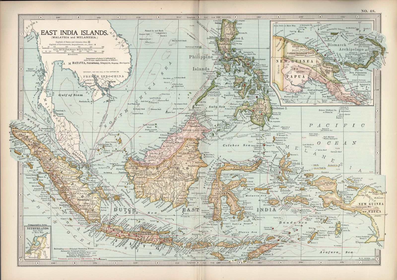 East India Islands antique map Encyclopaedia Britannica 1903 – Maps and ...
