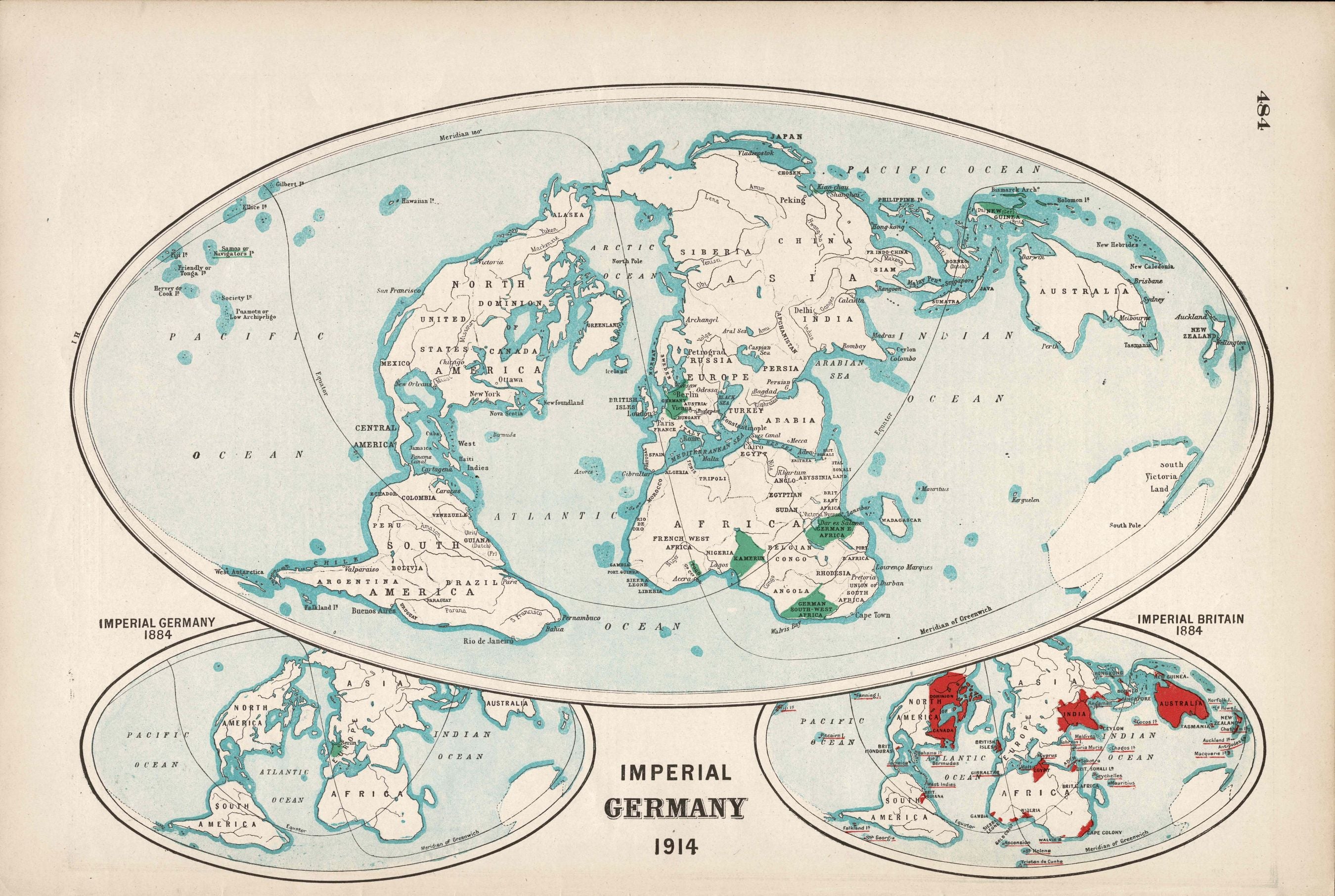 Imperial Germany 1914 antique map published in 1920 – Maps and Antique ...