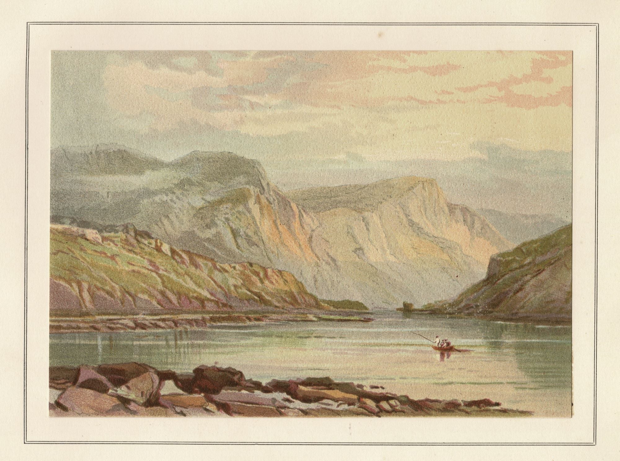 Llyn Ogwen Snowdonia Wales antique print 1879 – Maps and Antique Prints