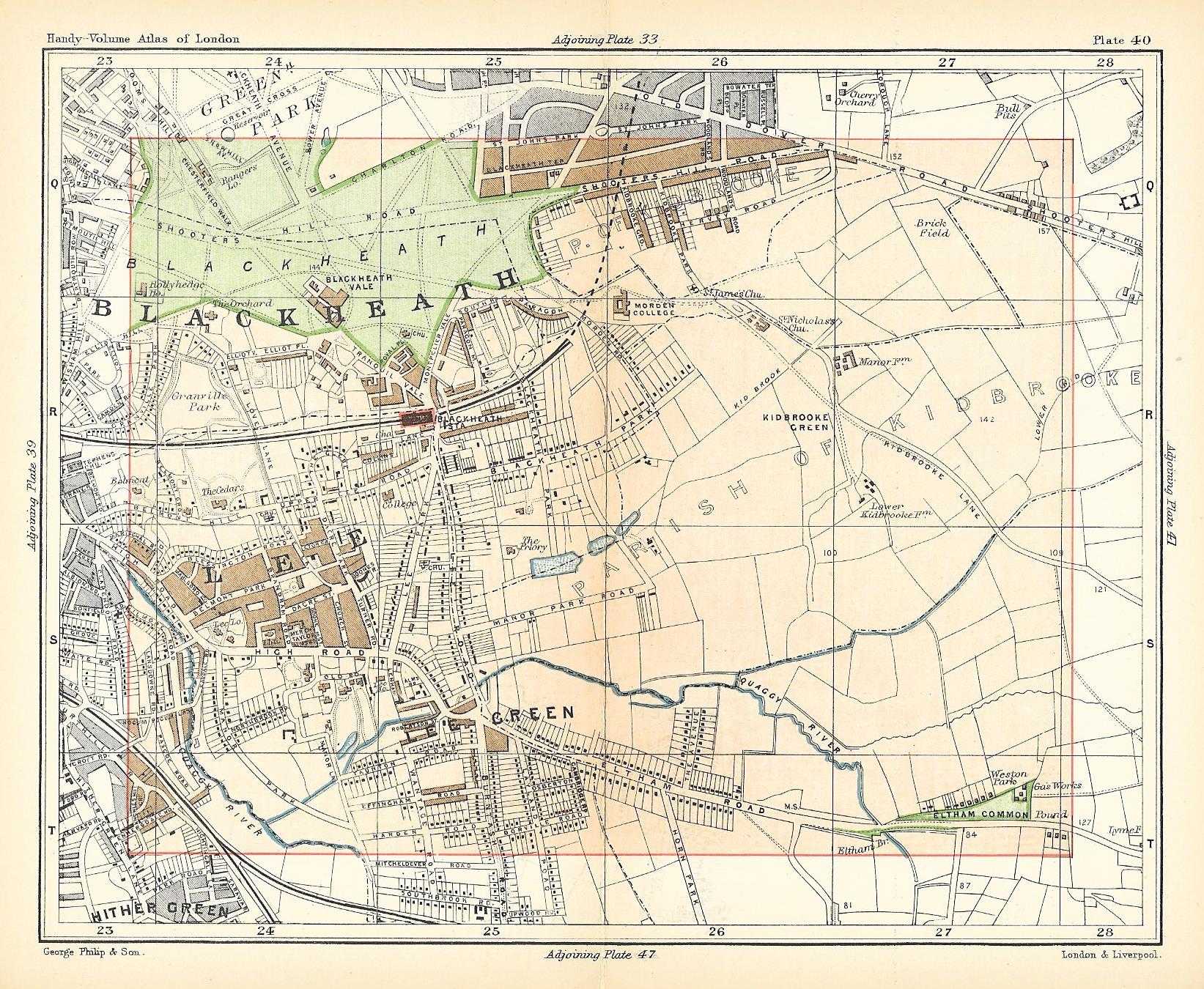 Blackheath antique map 1891 – Maps and Antique Prints