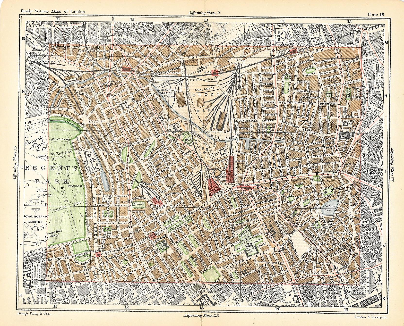 Camden Town antique map – Maps and Antique Prints