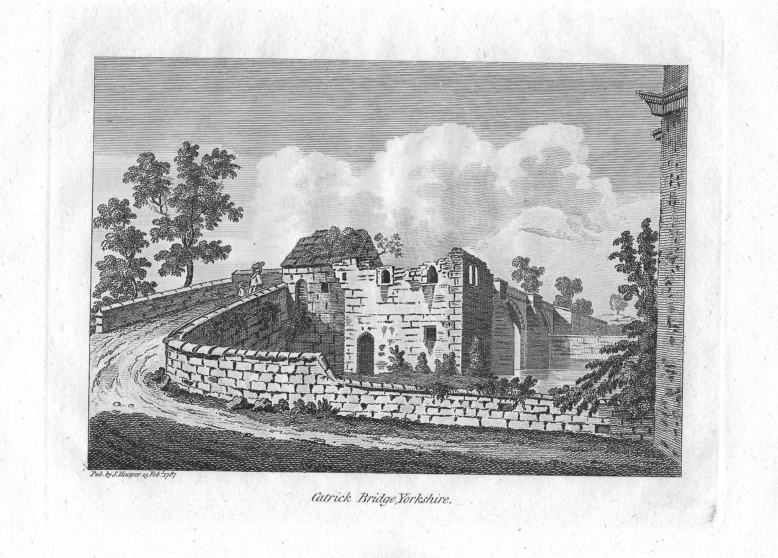 Catterick Bridge Yorkshire antique print 1787 – Maps and Antique Prints