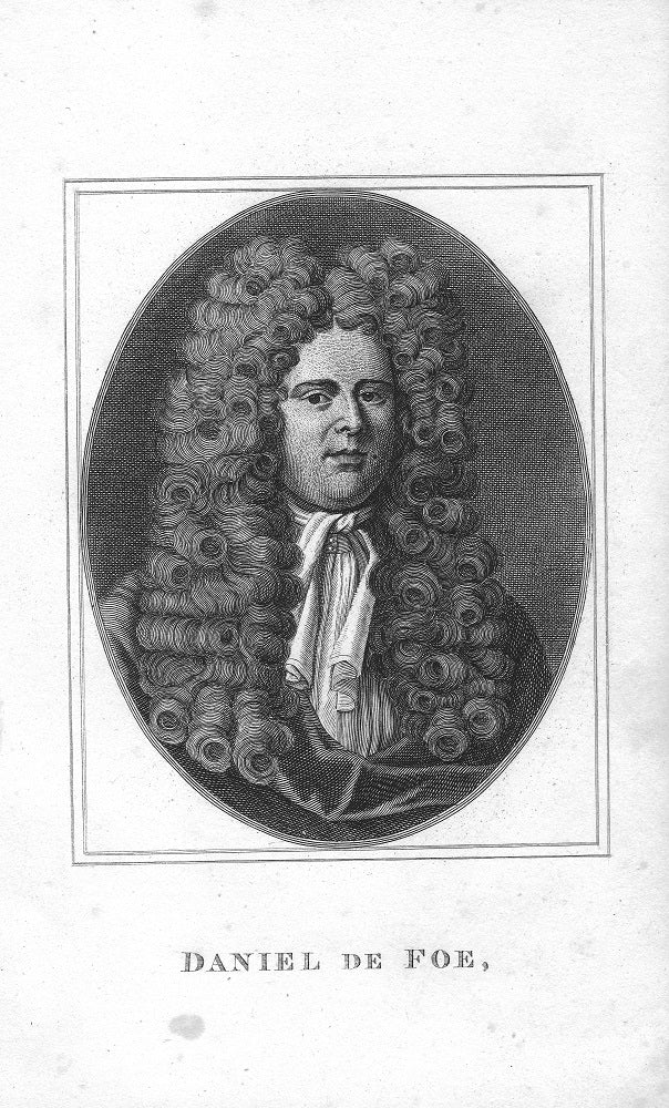 Daniel Defoe writer of Robinson Crusoe antique print – Maps and Antique ...