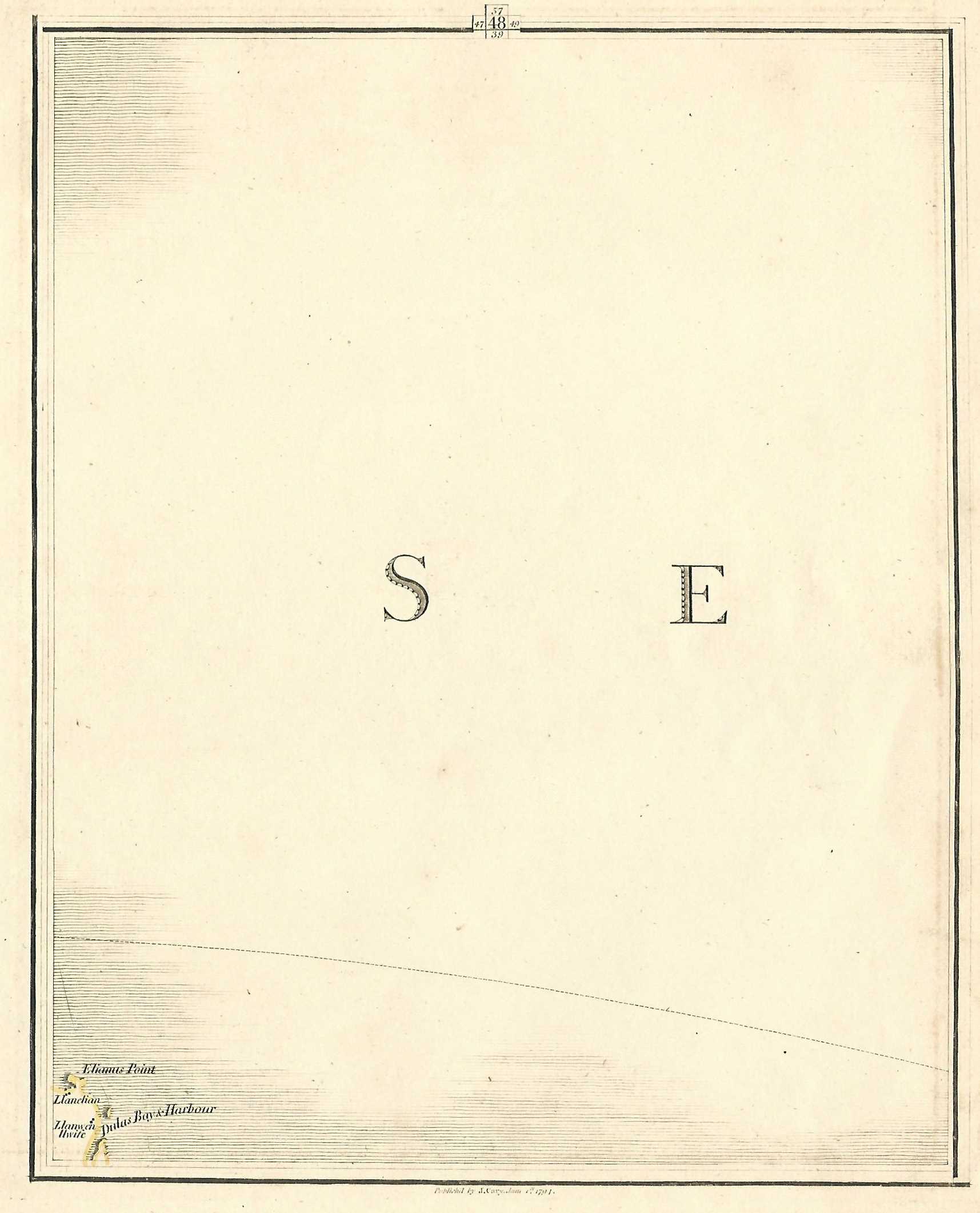 Dulas Bay Anglesey North Wales antique map published 1794 – Maps and ...