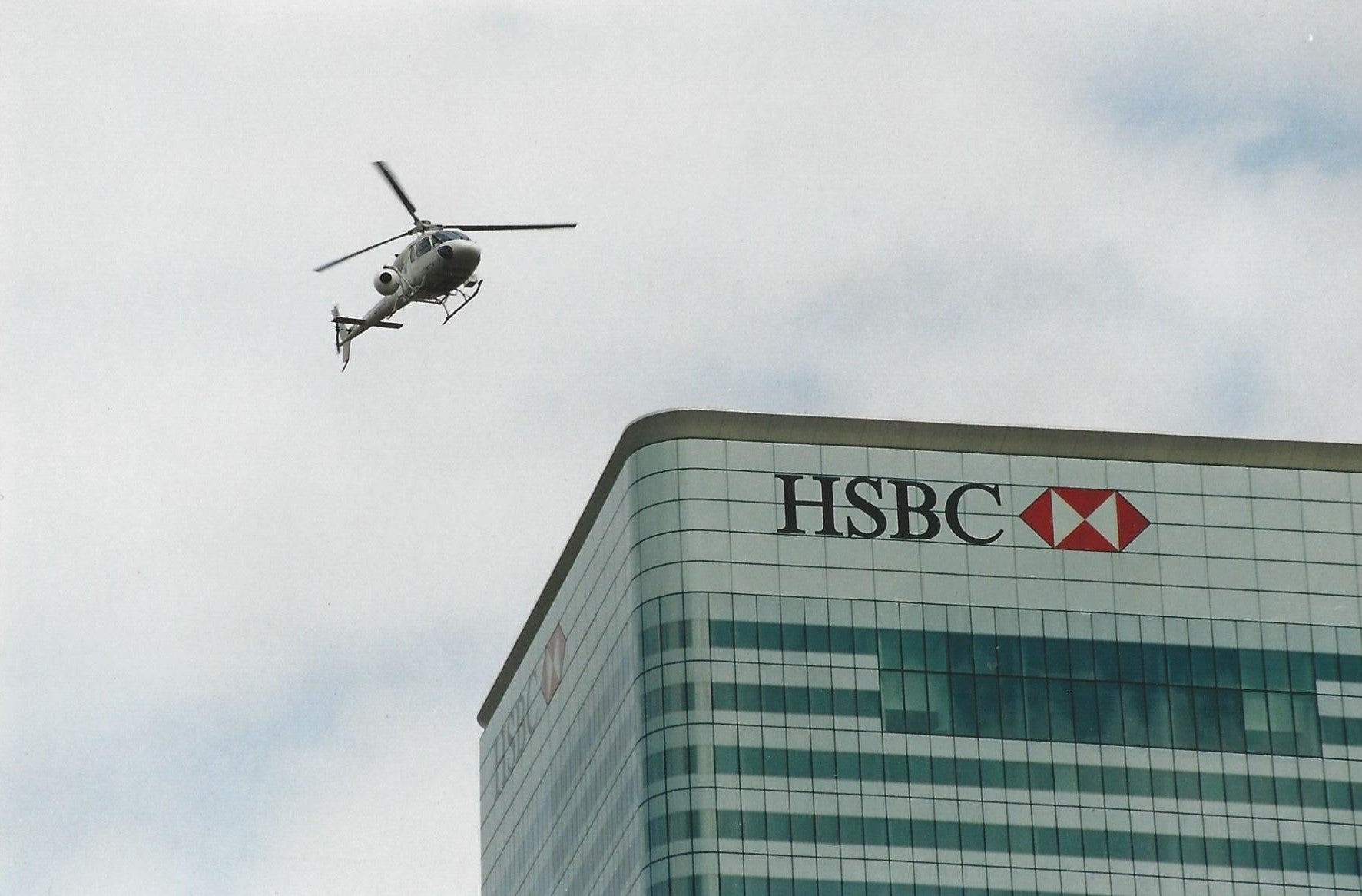 HSBC Canary Wharf HQ helicopter photograph – Maps and Antique Prints