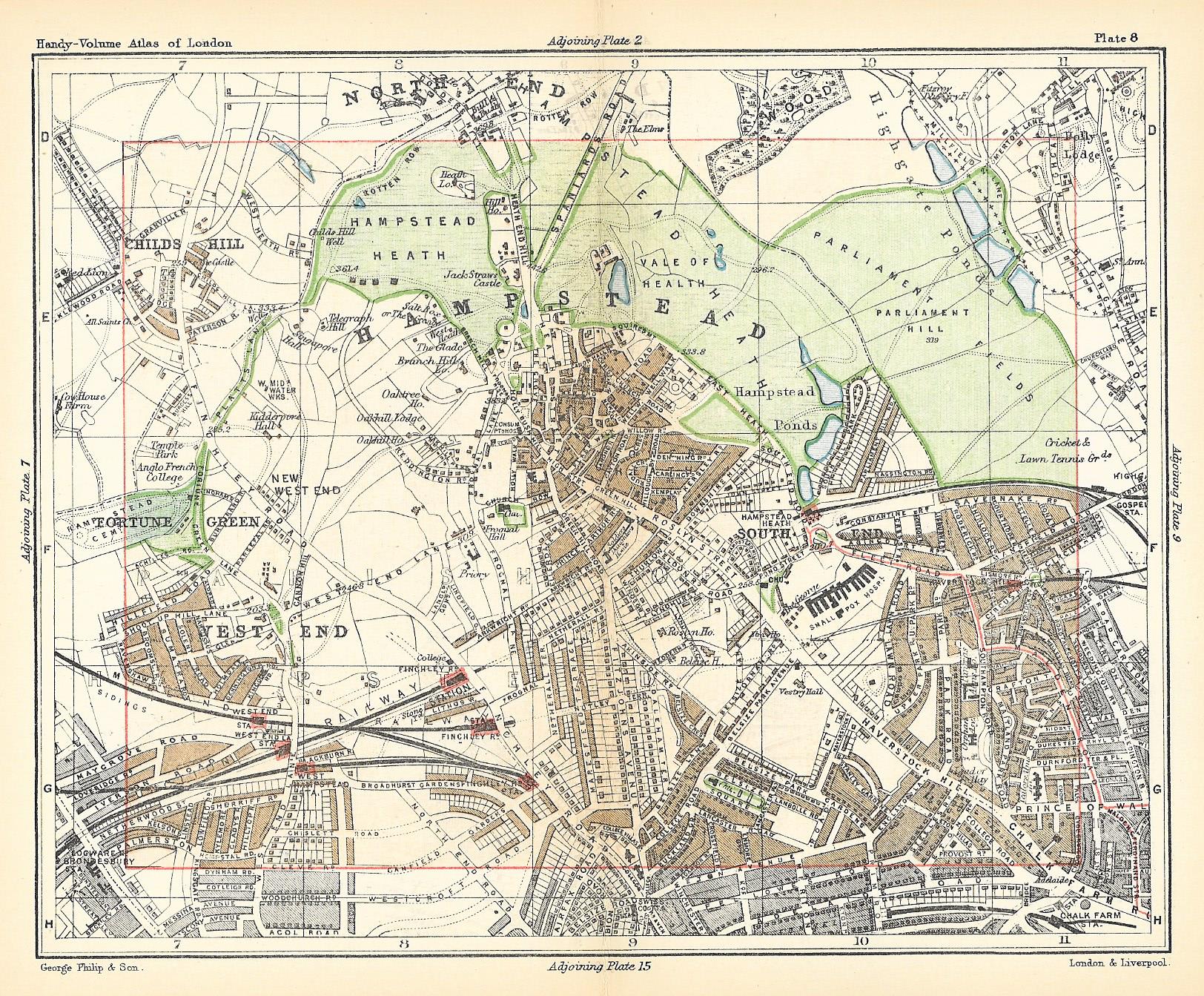 Hampstead antique map 1891 – Maps and Antique Prints