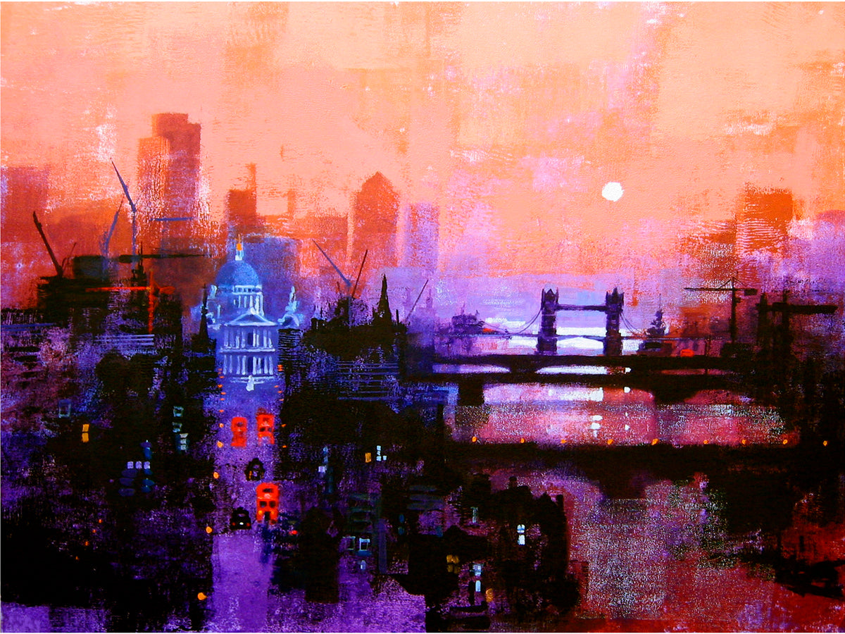 London Daybreak Colin Ruffell signed and numbered print – Maps and ...