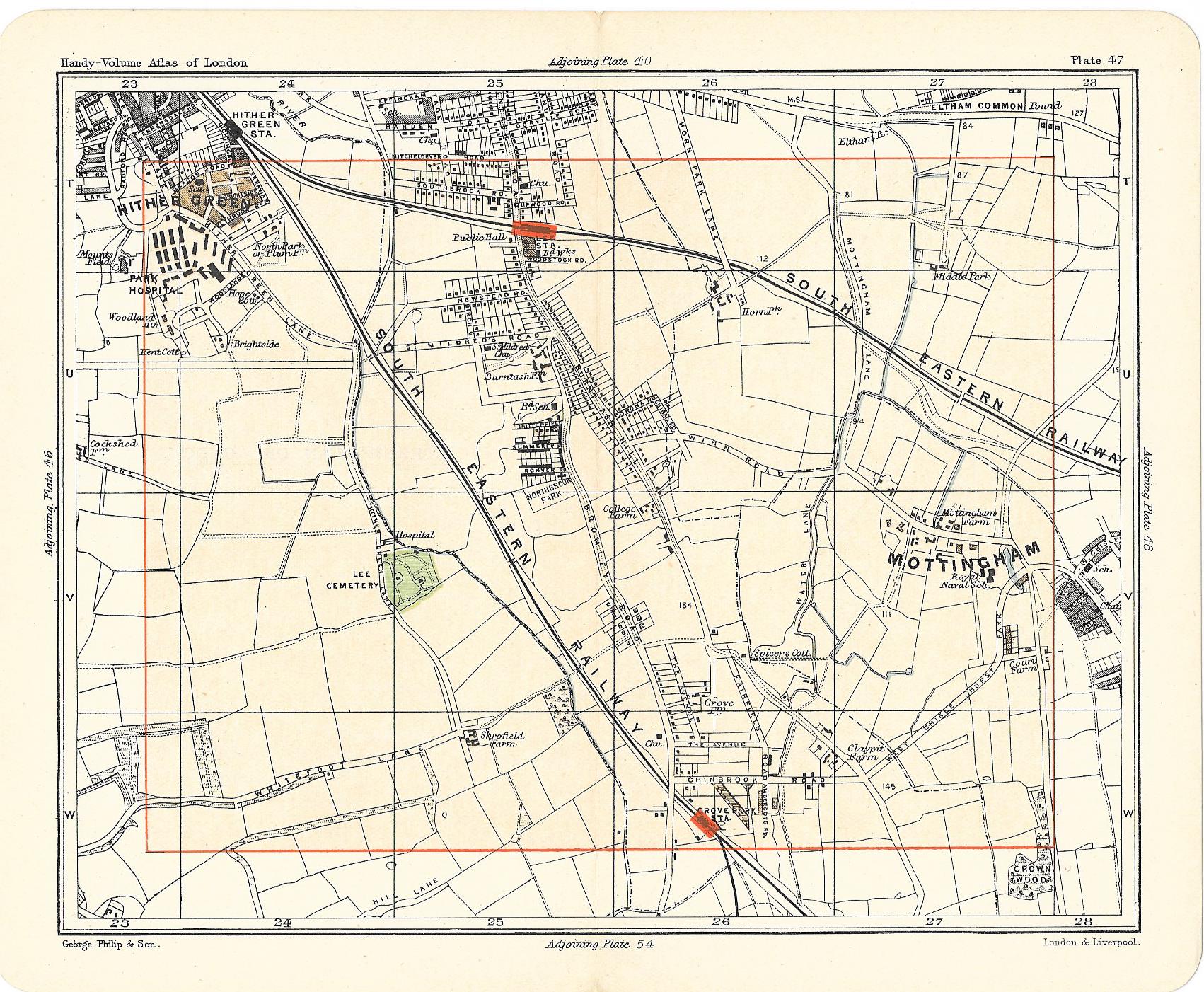 Mottingham antique map 1902 – Maps and Antique Prints