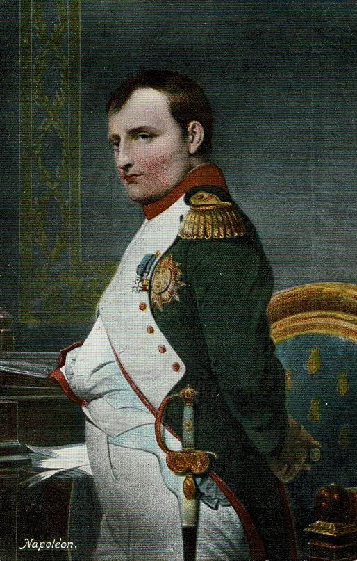 Napoleon Bonaparte portrait antique postcard – Maps and Antique Prints
