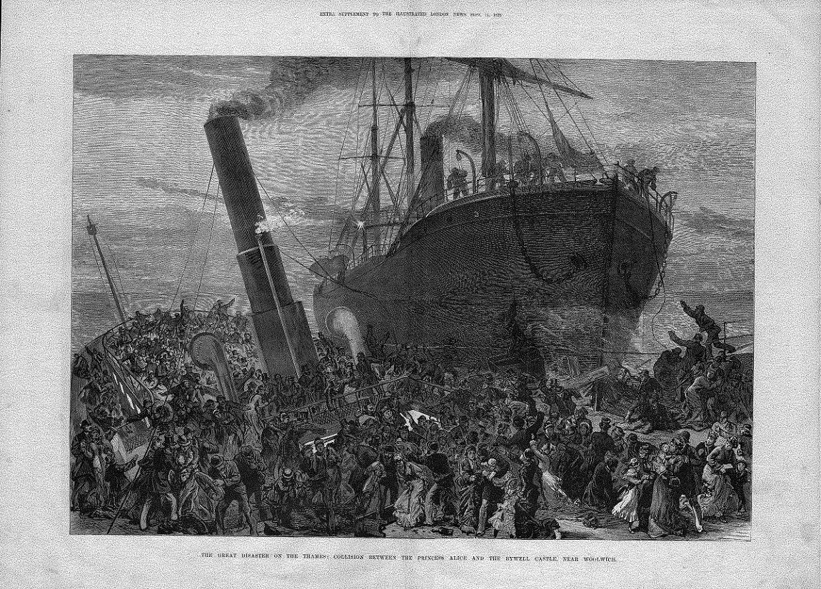 Princess Alice disaster on the River Thames at Woolwich 1878 – Maps and ...