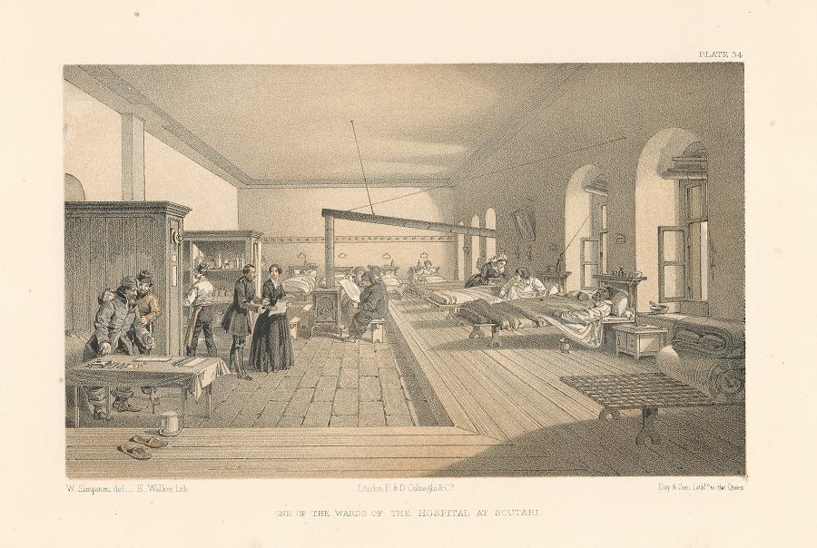 Scutari Hospital Florence Nightingale's Crimea antique print 1856 ...