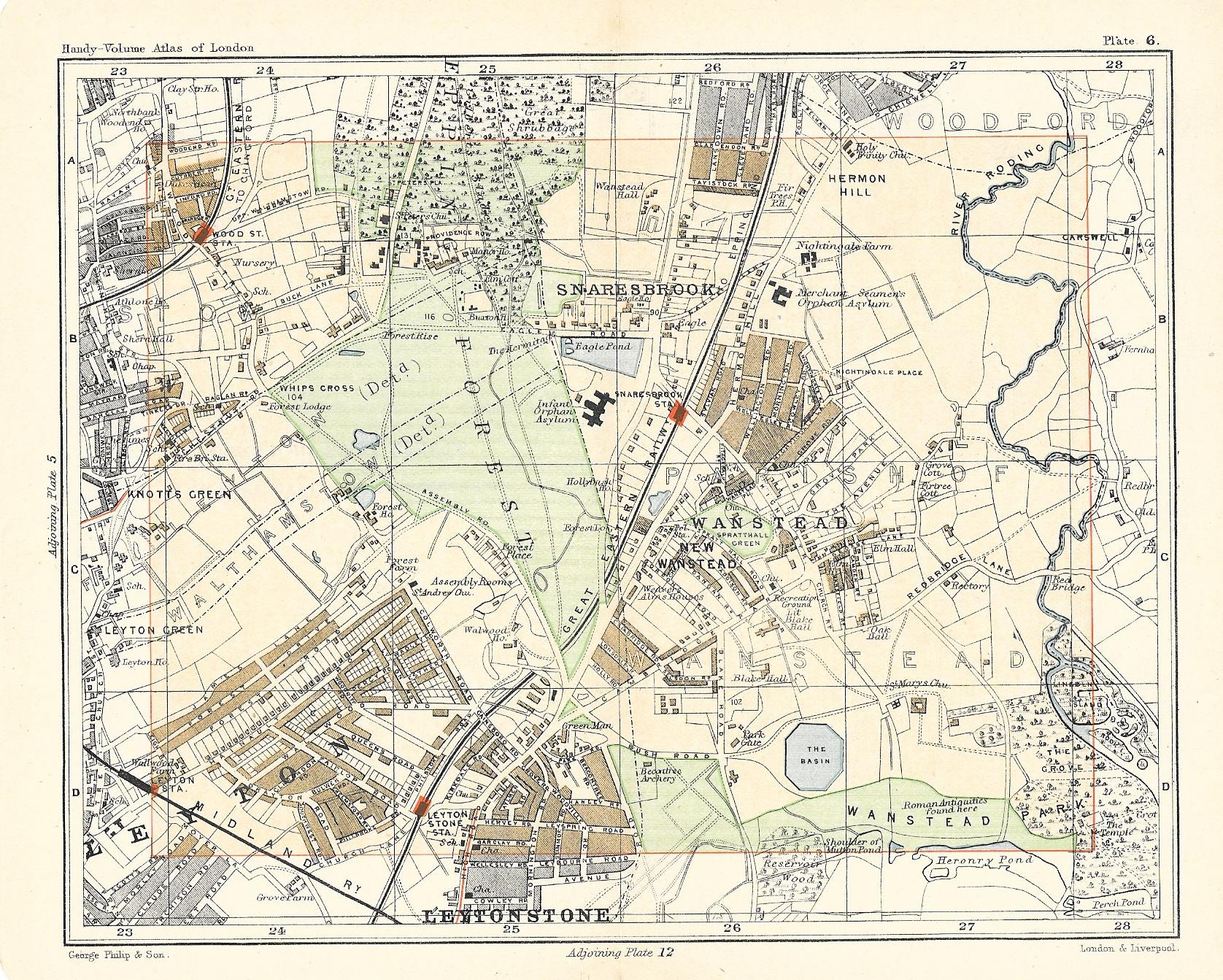 Snaresbrook antique map 1902 – Maps and Antique Prints