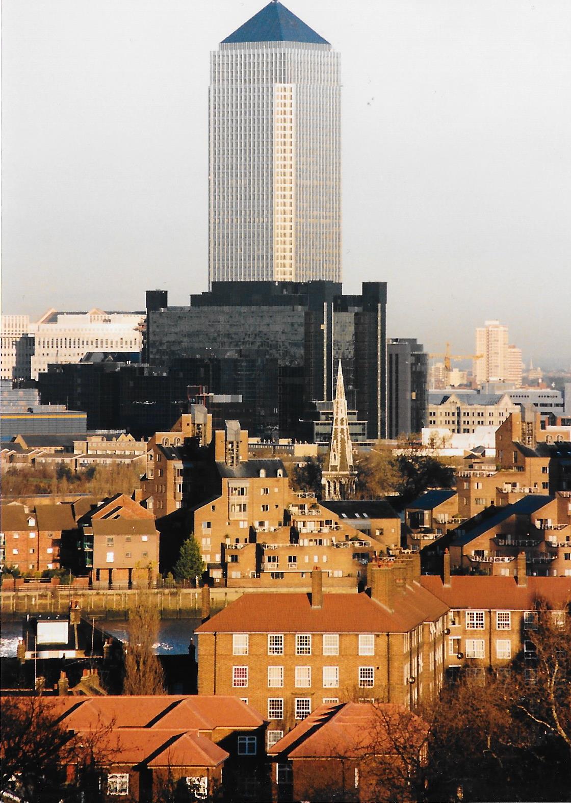 Canary Wharf 'Spire and Canary' photograph – Maps and Antique Prints