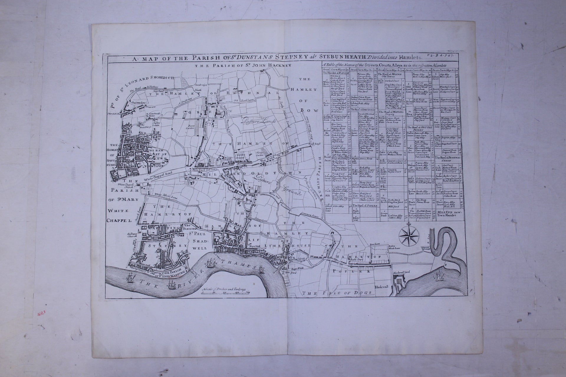 Stepney Parish Stow's Survey antique map – Maps and Antique Prints