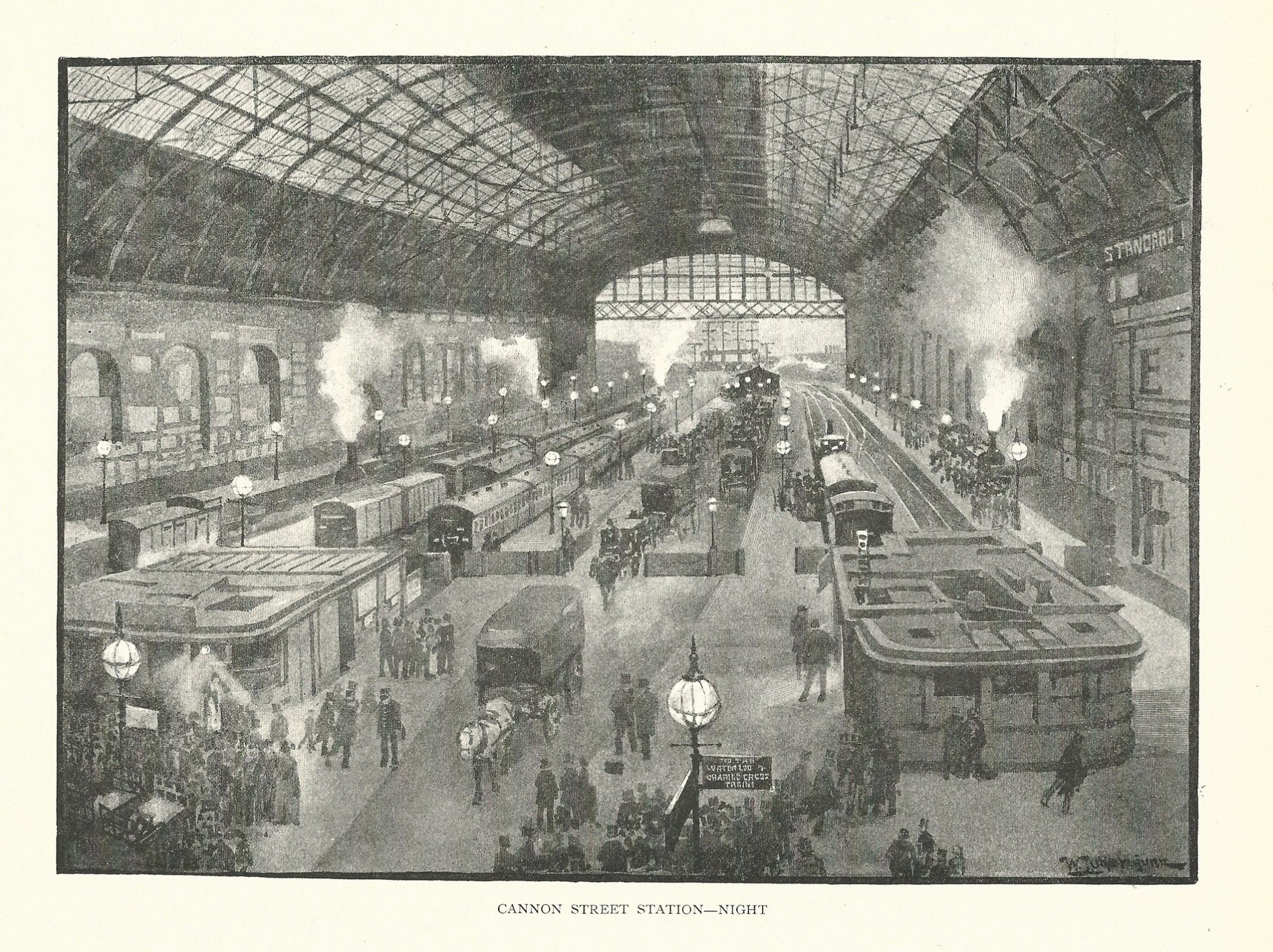 Cannon Street Station antique print published 1890 – Maps and Antique ...