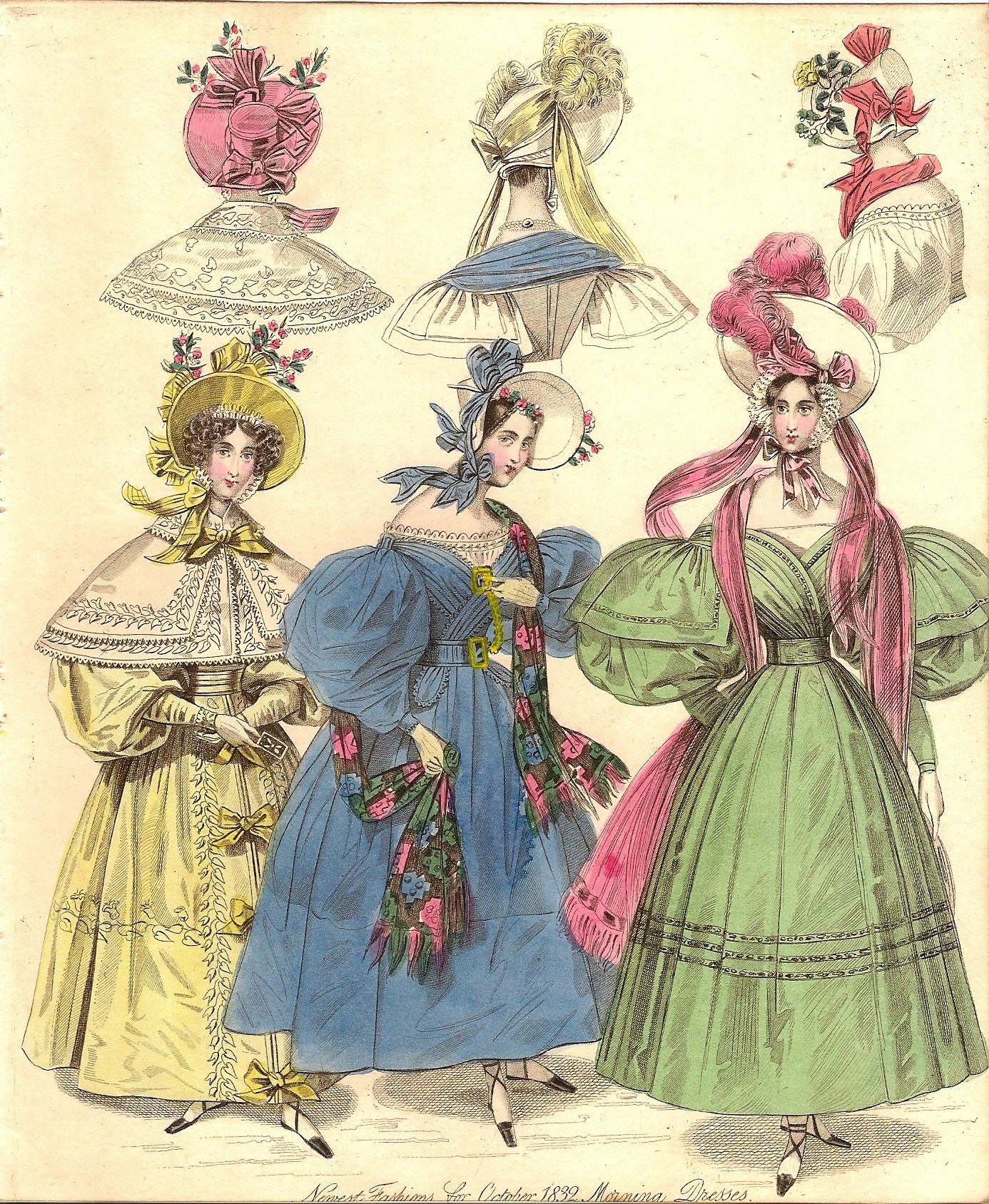 Fashion antique print 1832 – Maps and Antique Prints