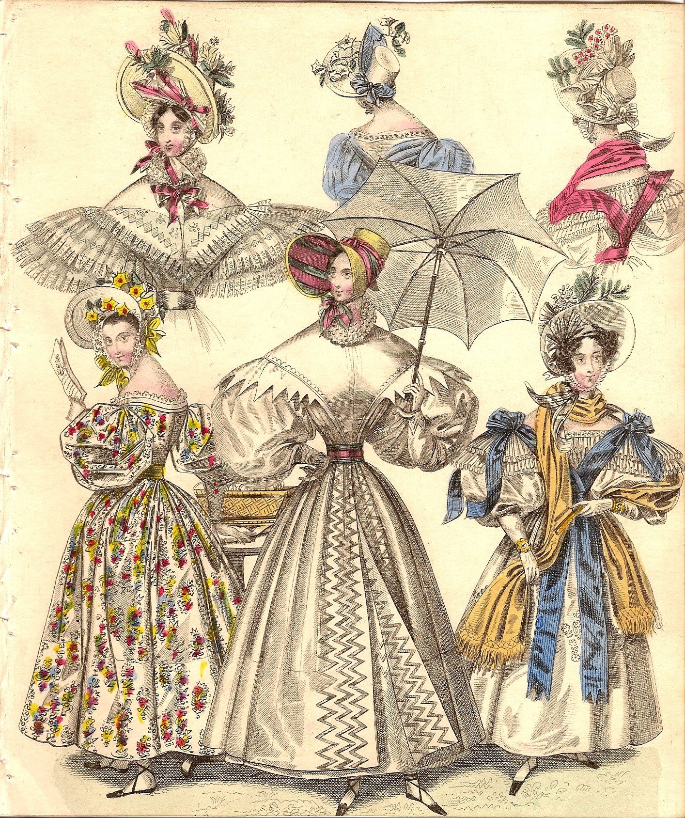 Fashion B14, antique print of – Maps and Antique Prints