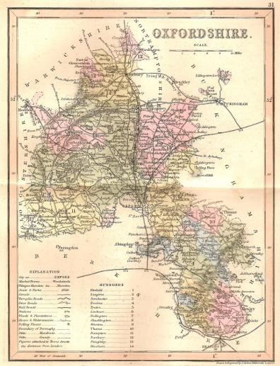 Oxfordshire antique map 2 – Maps and Antique Prints