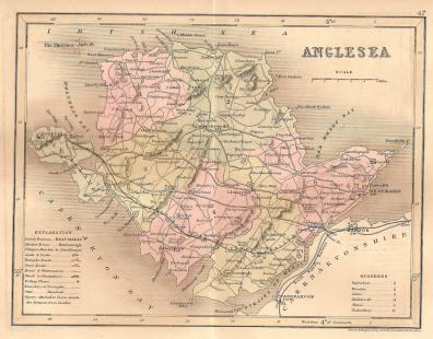 Anglesea antique map 1845 – Maps and Antique Prints