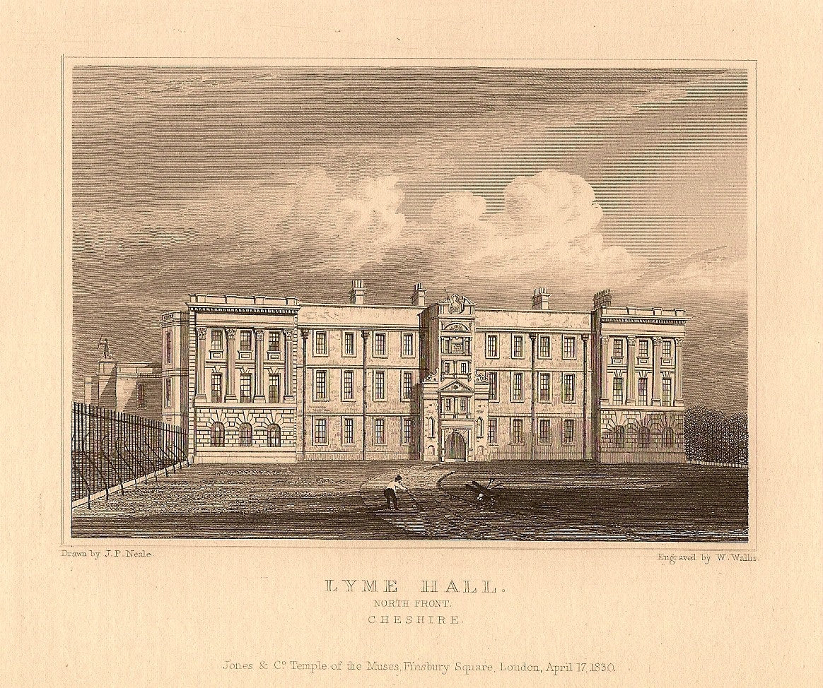 Lyme Hall Cheshire antique print – Maps and Antique Prints