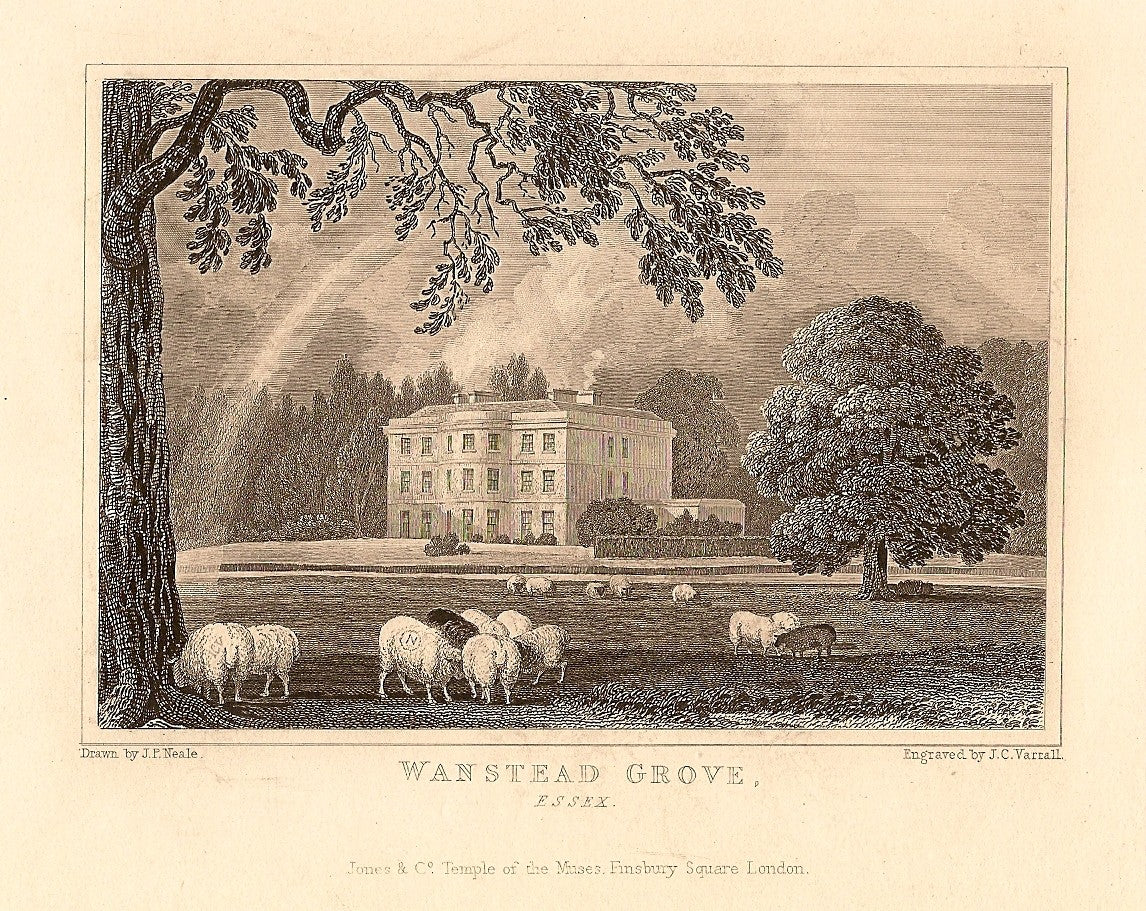 Wanstead Grove Essex antique print 1847 – Maps and Antique Prints