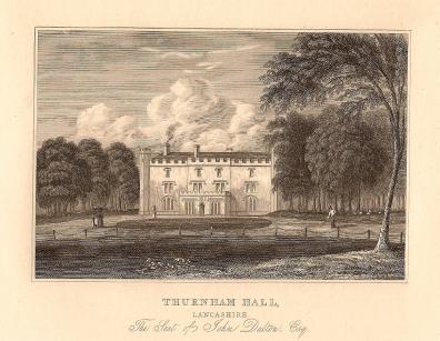 Thurnham Hall Lancashire antique print 1847 – Maps and Antique Prints