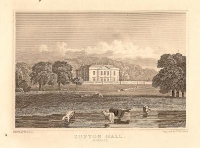 Gunton Hall Suffield Norfolk antique print 1847 – Maps and Antique Prints