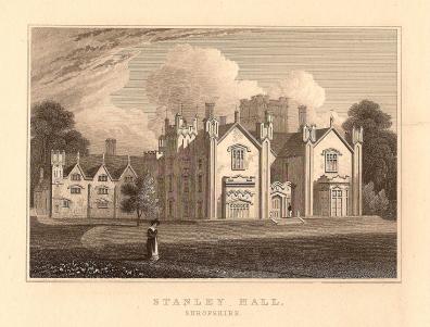 Stanley Hall Shropshire antique print 1847 – Maps and Antique Prints