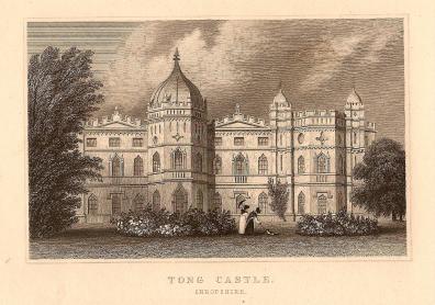 Tong Castle Shropshire antique print 1847 – Maps and Antique Prints