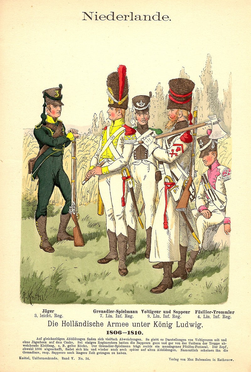 Dutch Army antique print 1894 – Maps and Antique Prints