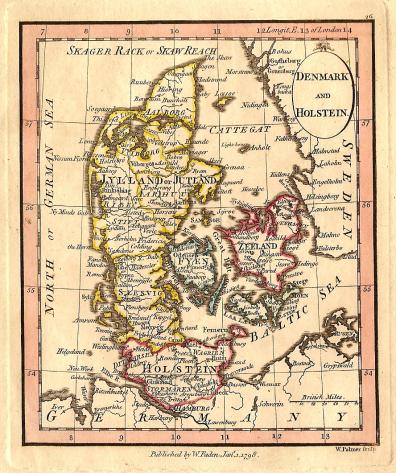 Denmark & Holstein antique map 1798 – Maps and Antique Prints