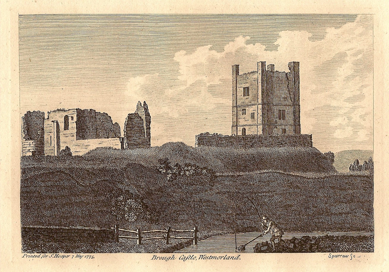 Brough Castle Westmorland antique print 1775 – Maps and Antique Prints