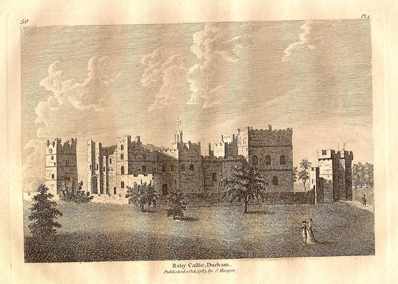 Raby Castle Durham 2 – Maps and Antique Prints