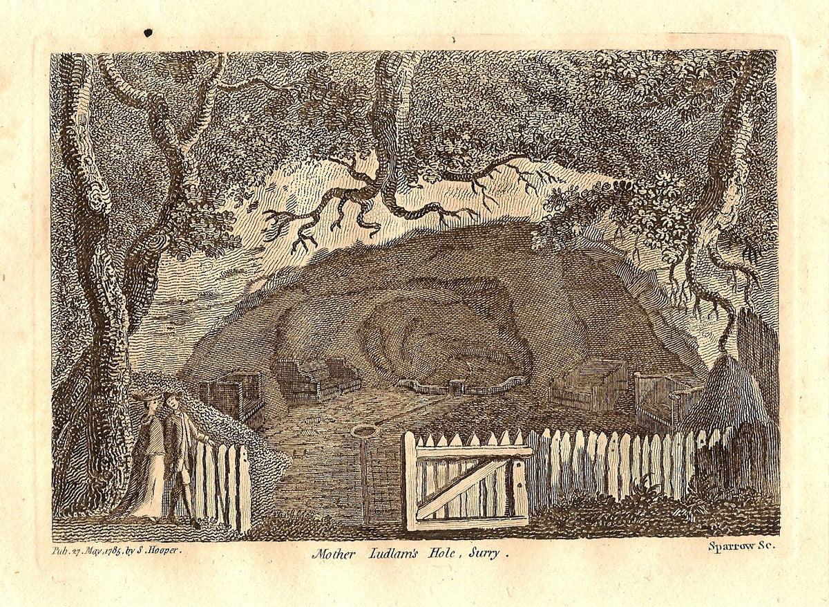Farnham Surrey Mother Ludlam's Hole Moor Park 1785 – Maps and Antique ...