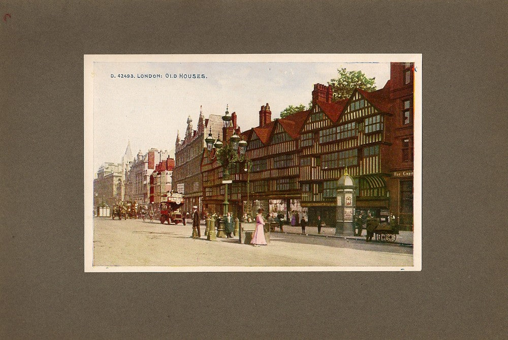 Staple Inn Holborn Bars London antique print 1914 – Maps and Antique Prints