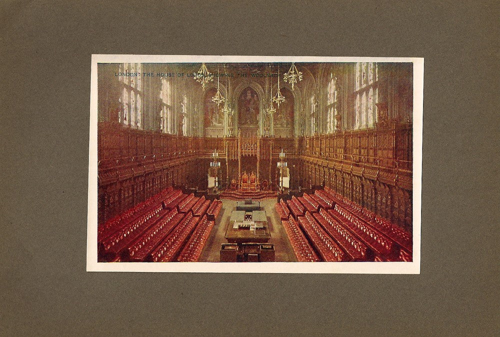 House of Lords London antique print 1914 – Maps and Antique Prints