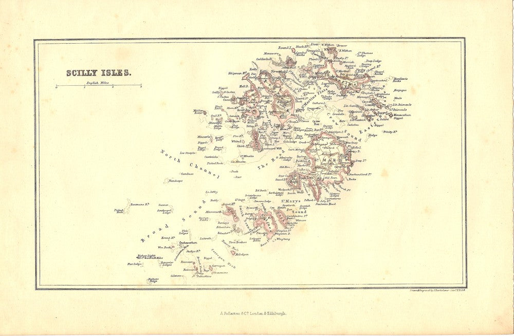 Antique map of the Scilly Isles – Maps and Antique Prints